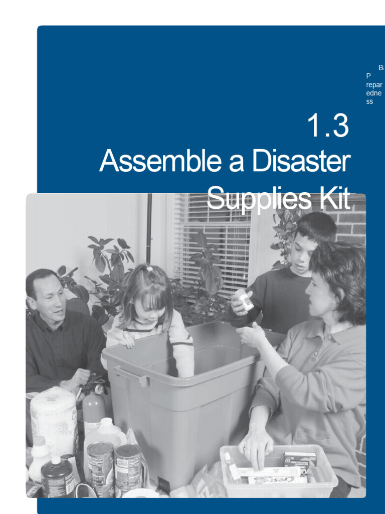 Personal and Home Disaster Preparedness | PDF | Water | Bottle