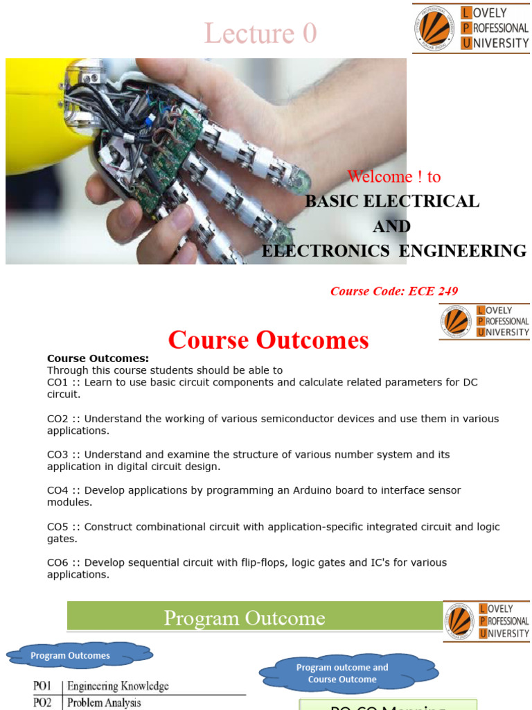 Lecture Zero ECE249 | PDF | Electronics | Logic Gate