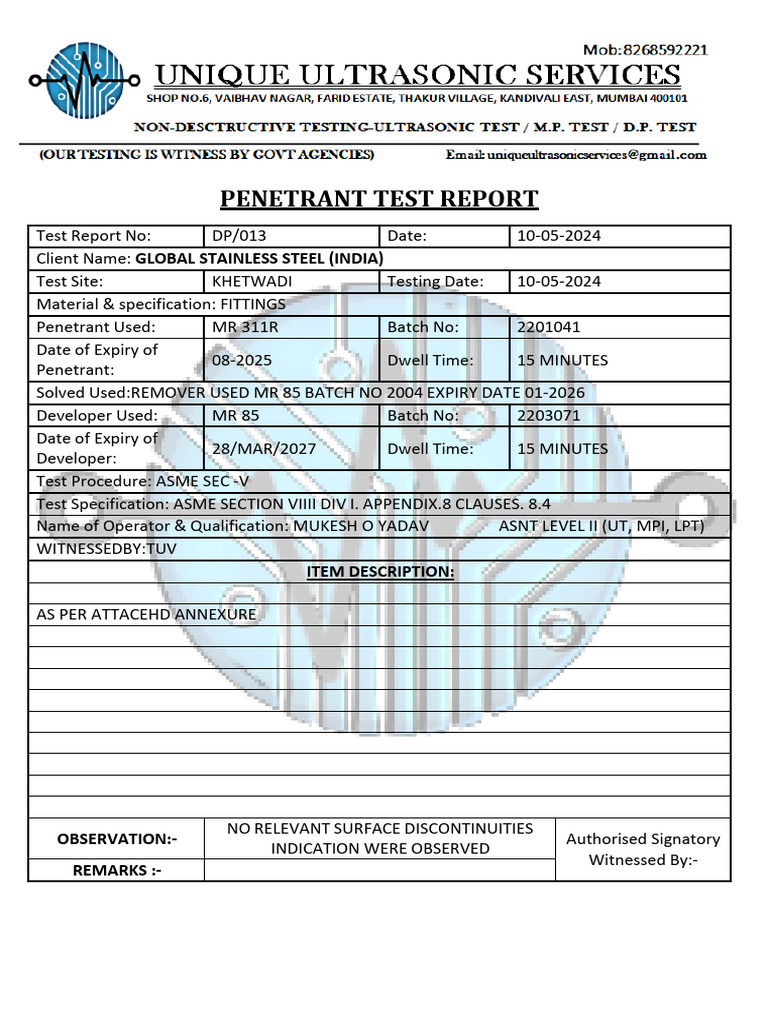 DPT Report - Global | PDF