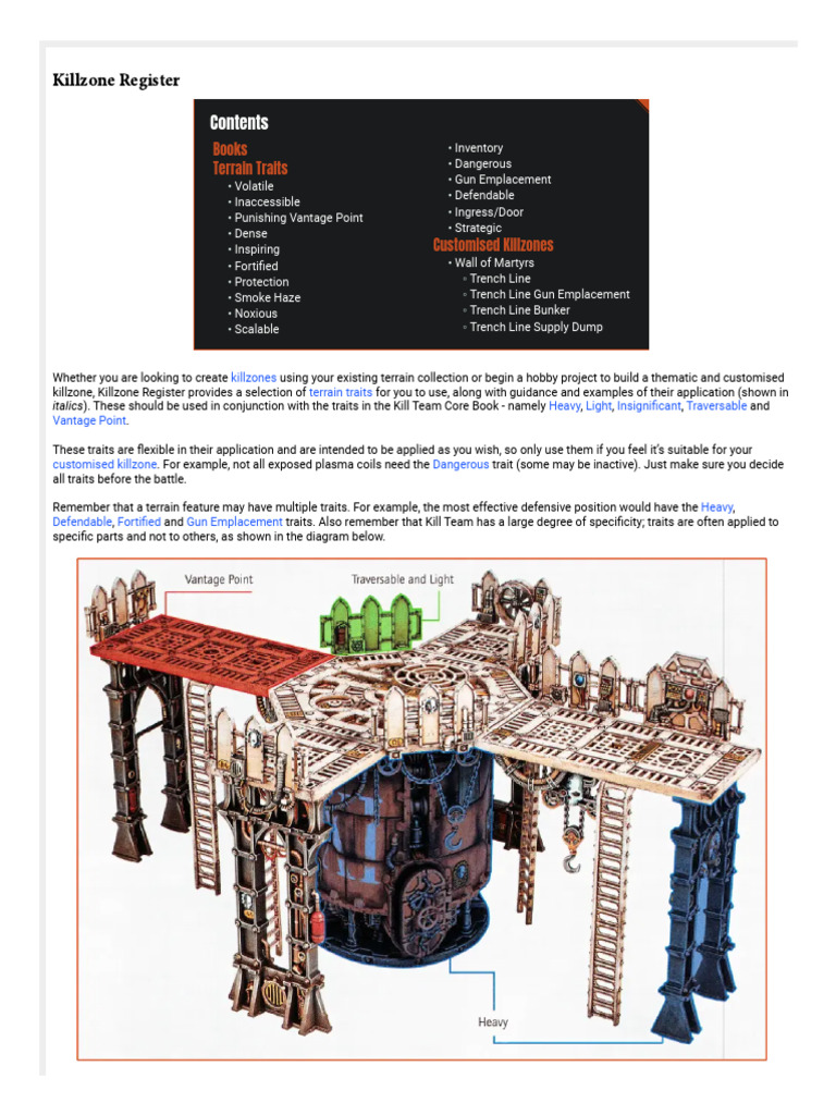 Killzone Register | PDF | Fortification | Military