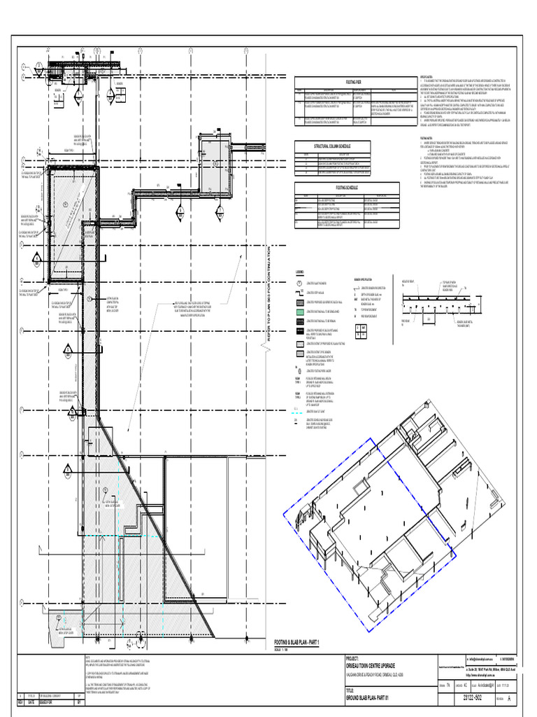 Footing & Slab Plan - Part 1: Specific Notes | PDF | Foundation ...
