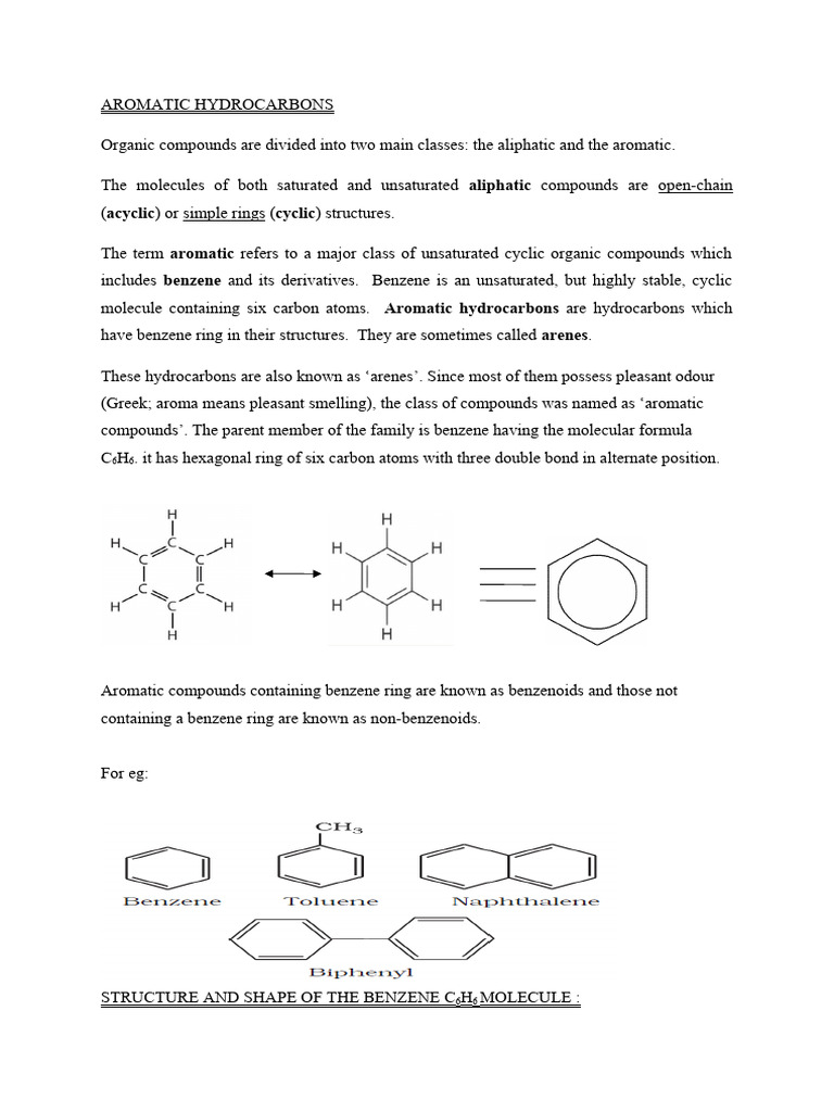 LECTURE NINE ORGANIC CHEMISTRY | PDF | Aromaticity | Benzene