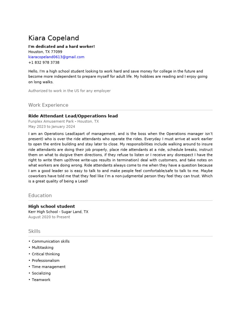 Kiara Copeland | PDF