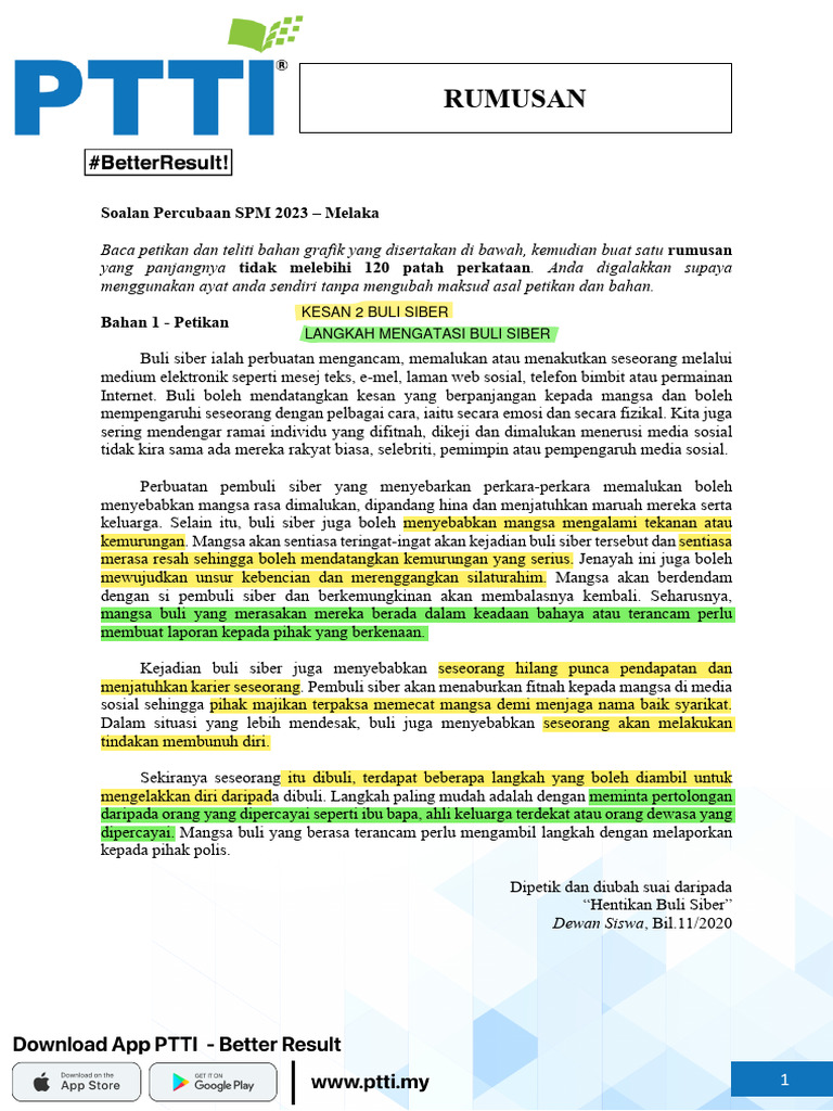 Soalan Rumusan | PDF