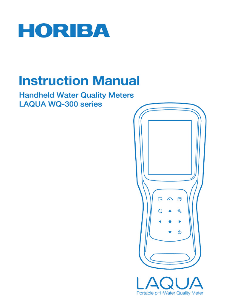 GZ0000574030C IM E WQ-300 Series October 2023 | PDF | Ph | Calibration