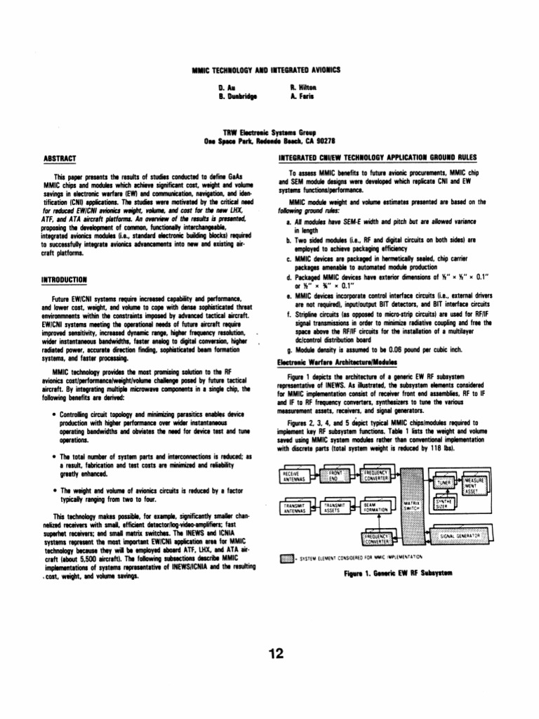 Integrated Avionics | PDF | Integrated Circuit | Amplifier
