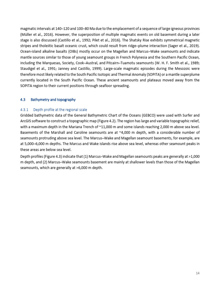 Magellan and Marcus-Wake Seamounts Analysis | PDF | Pacific Ocean ...