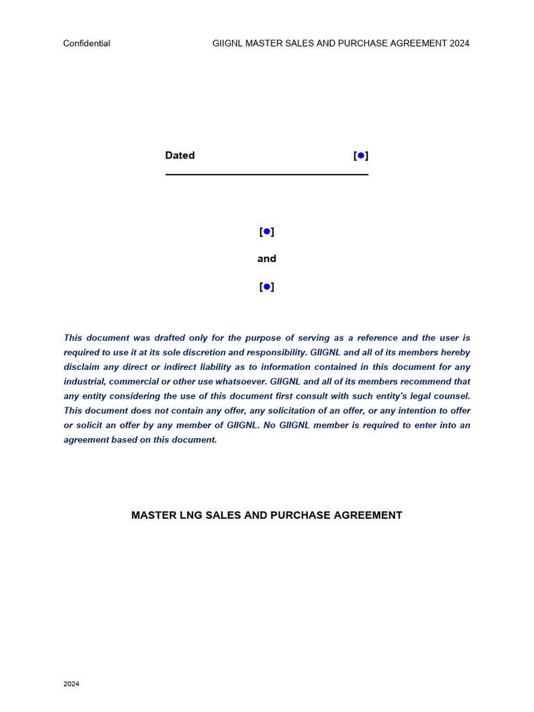 Template Master Sale and Purchase Agreement 2024 CSG 1 | Download Free PDF | Liquidation ...