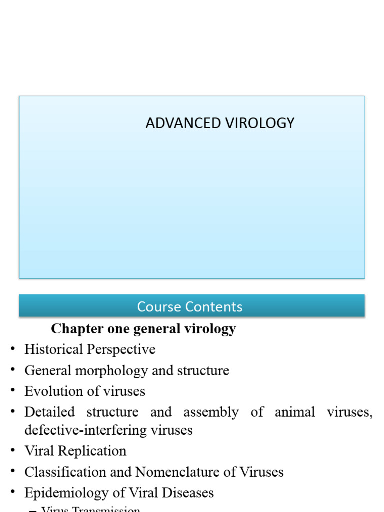 Virology | PDF | Virus | Bacteriophage