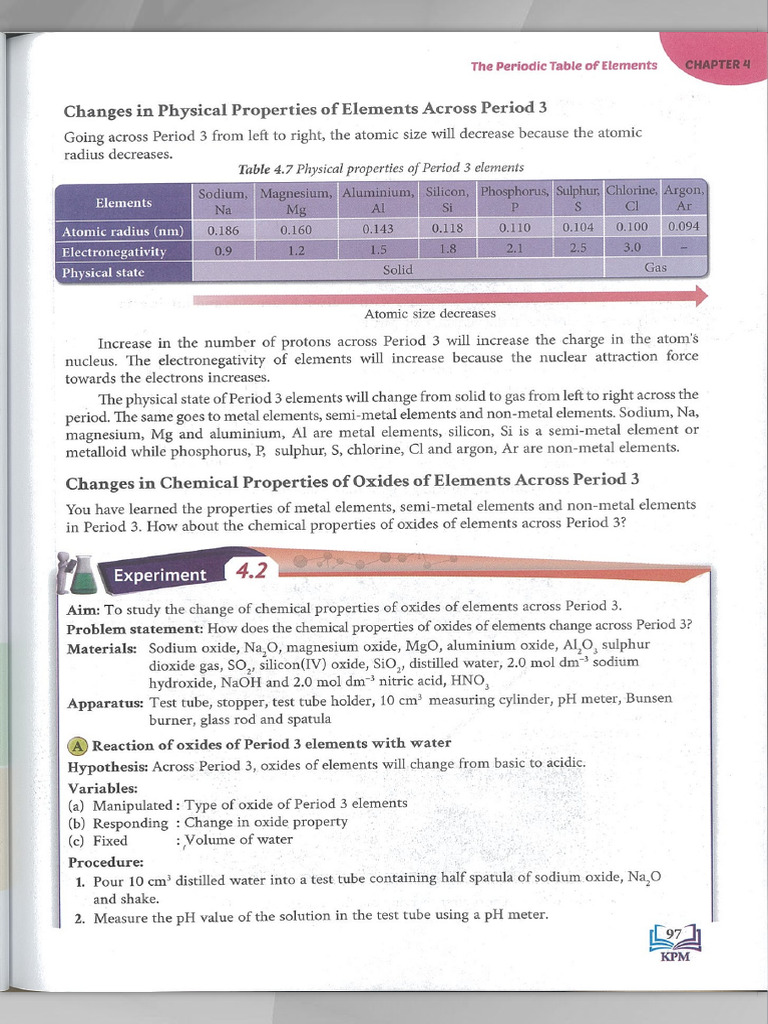 FORM 4 Chemistry Text Book | PDF
