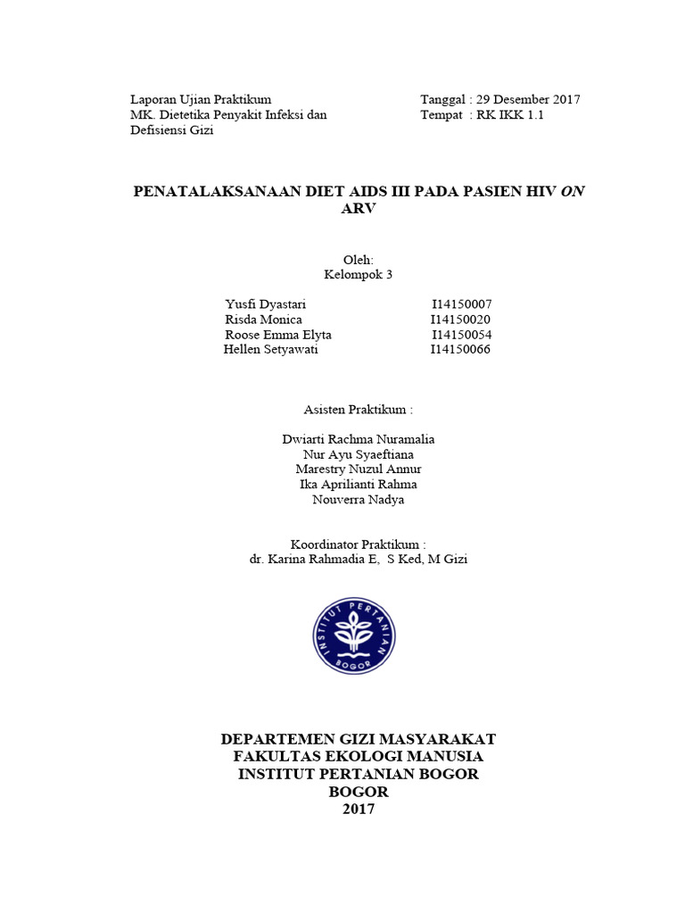 Diet AIDS untuk Pasien HIV on ARV | PDF