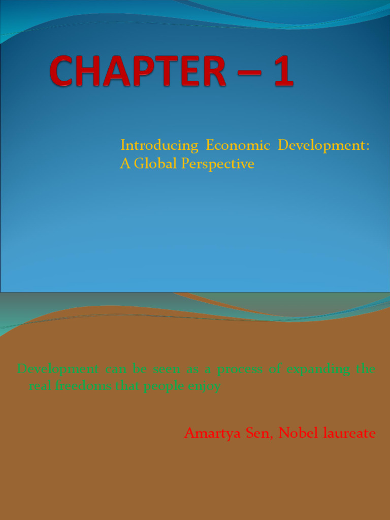 Global Perspectives on Economic Development | PDF | Millennium ...