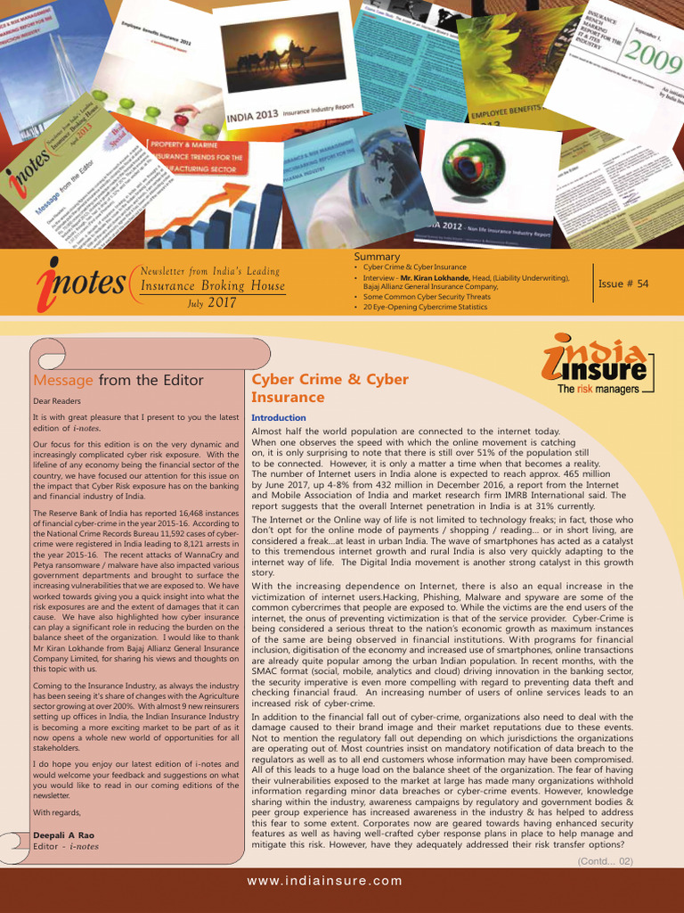 Cyber Risk Impact on Indian Finance | PDF | Security | Computer Security
