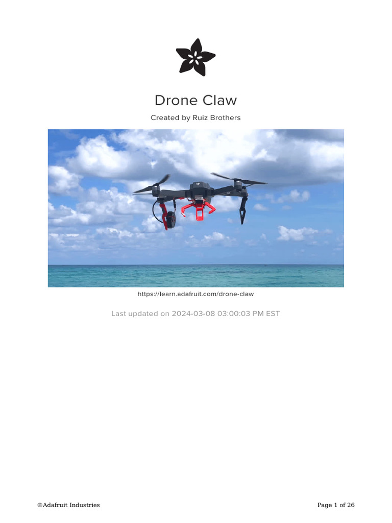 Drone Claw | PDF | Screw | 3 D Printing