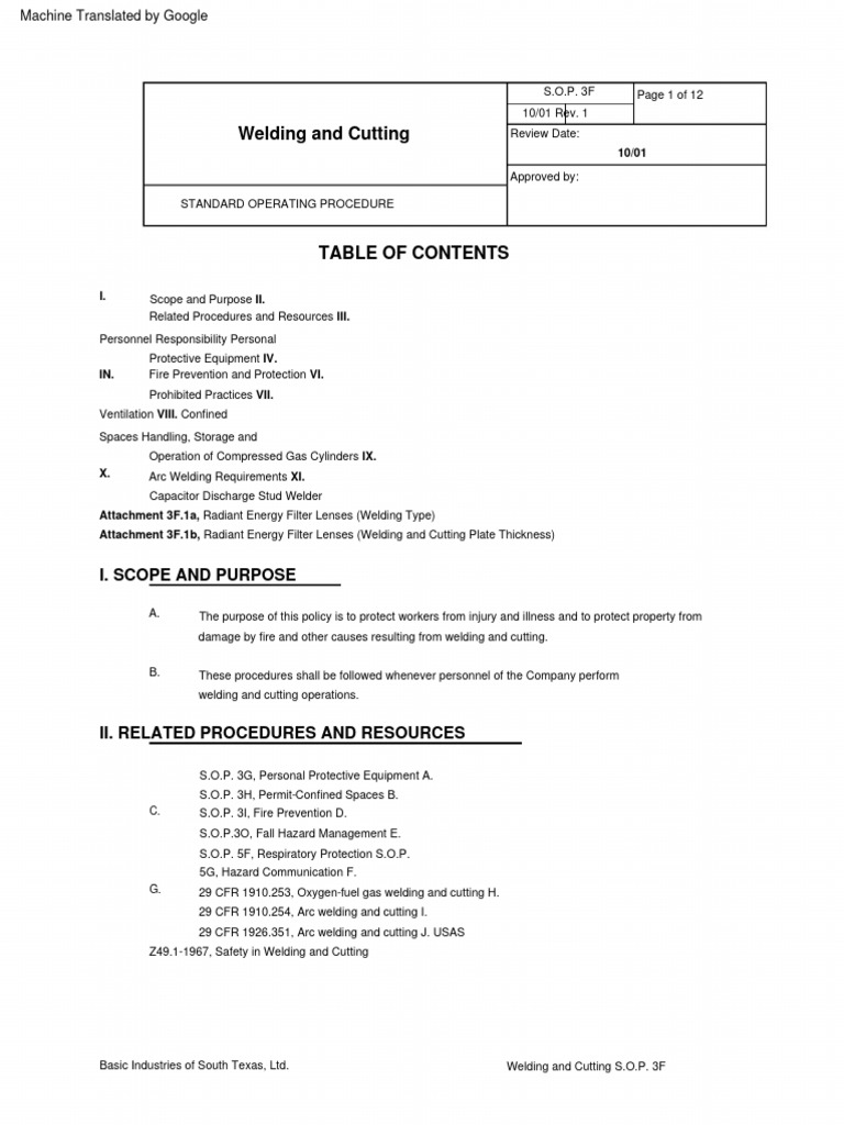 Welding Safety Procedures Manual | PDF | Welding | Construction