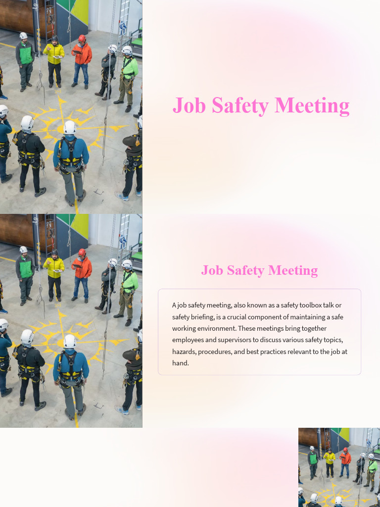 Job Safety Meeting | PDF | Safety | Business