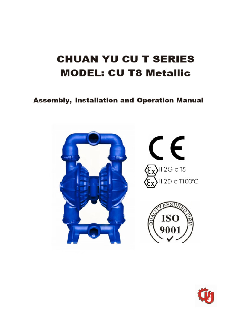 1 - CHUAN YU CU T8 Metallic Manual | PDF | Pump | Valve
