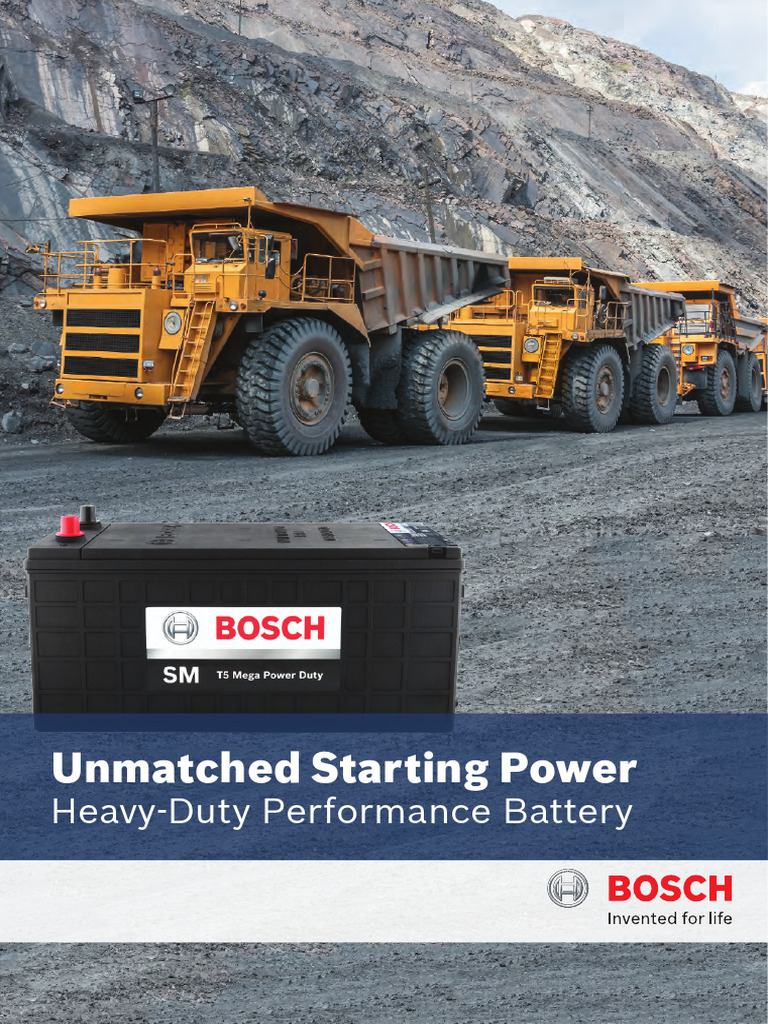 Bosch T5 Heavy-Duty Performance Battery | PDF | Vehicles | Manufactured ...