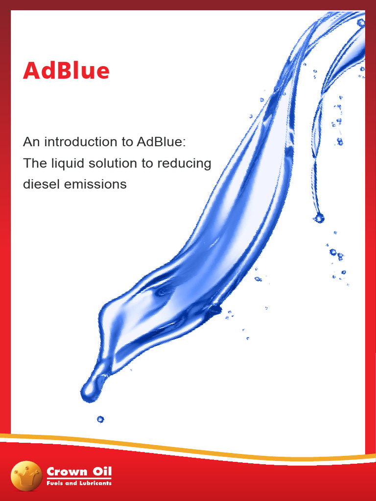 AdBlue-Spec-Sheet | PDF | Vehicle Technology | Air Pollution