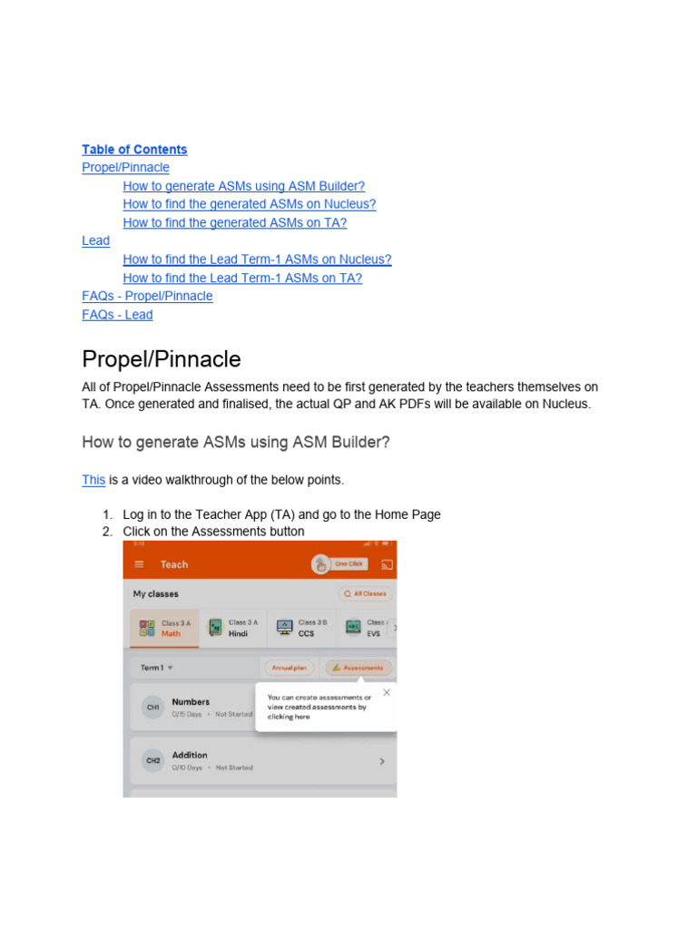 Assessments AY24-25 How To Use TA - Nucleus | PDF | Software | Computing
