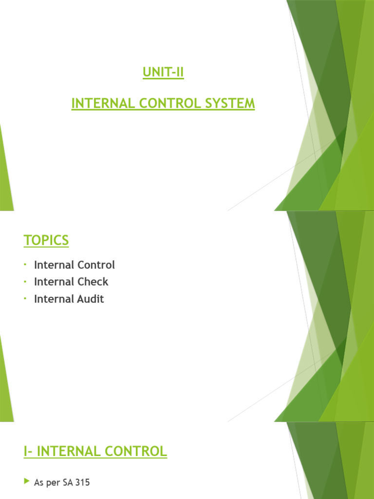 Internal Control System Overview | PDF | Internal Control | Payroll Tax