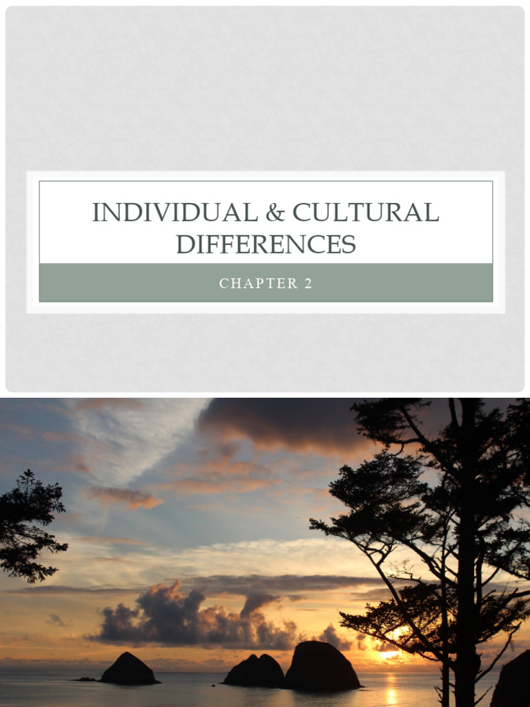 Chapter 2 - Individual & Cultural Differences | PDF | Archetype | Anxiety