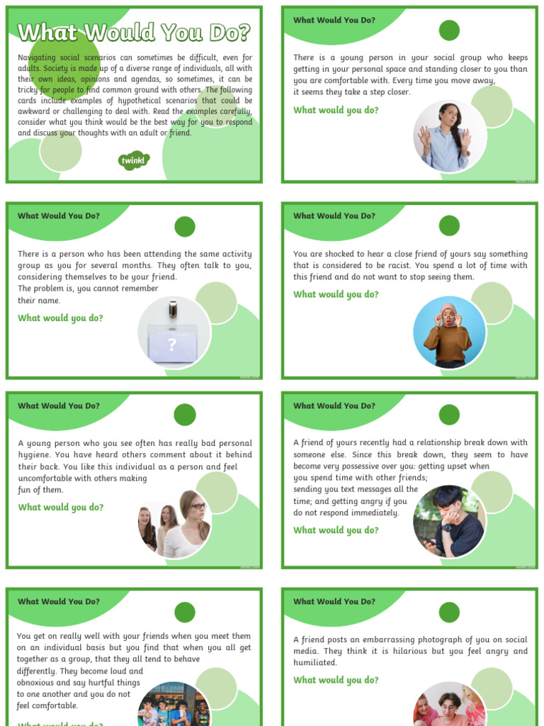 Navigating Social Scenarios for Teens | PDF | Social Psychology