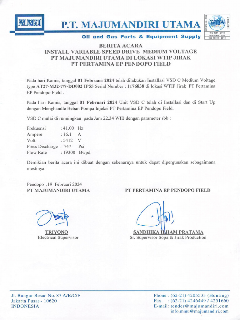 Ba Install VSD Jirak | PDF