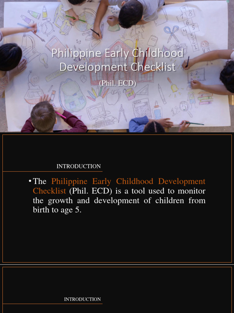 Handouts No. 2 Philippine Early Childhood Development Checklist ...