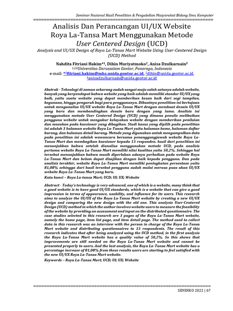 Metode Ucd | PDF | Bisnis