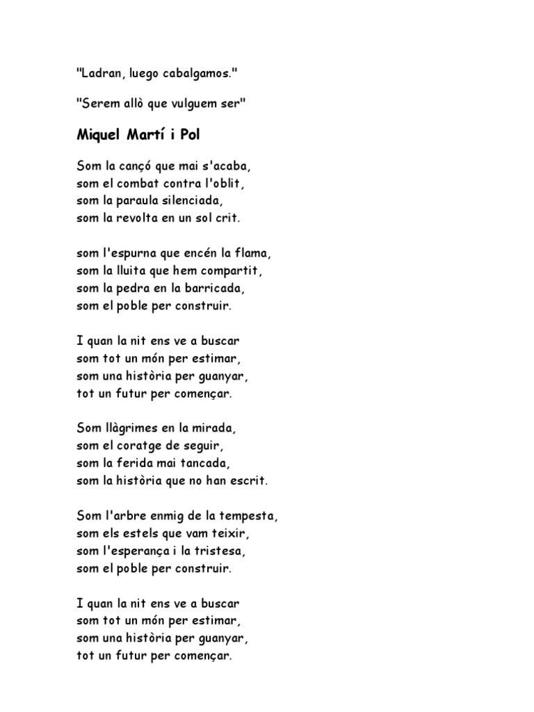 Miquel Martí I Pol | PDF