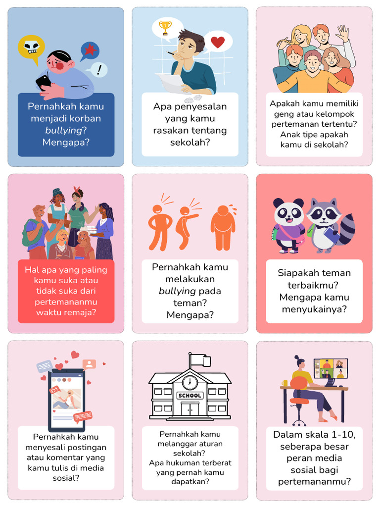 Flashcard Anti-Bullying | PDF