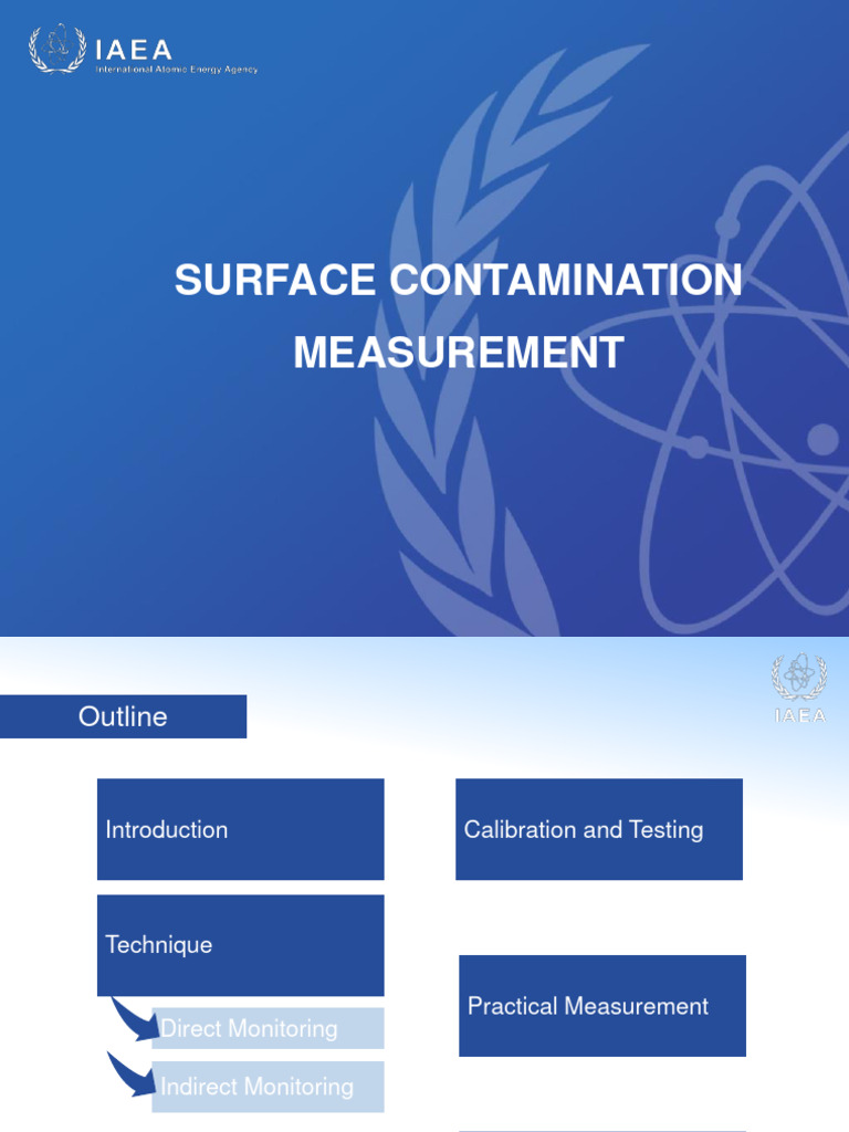 Lecture Surface Contamination Measurement Download Free Pdf Radioactive Contamination