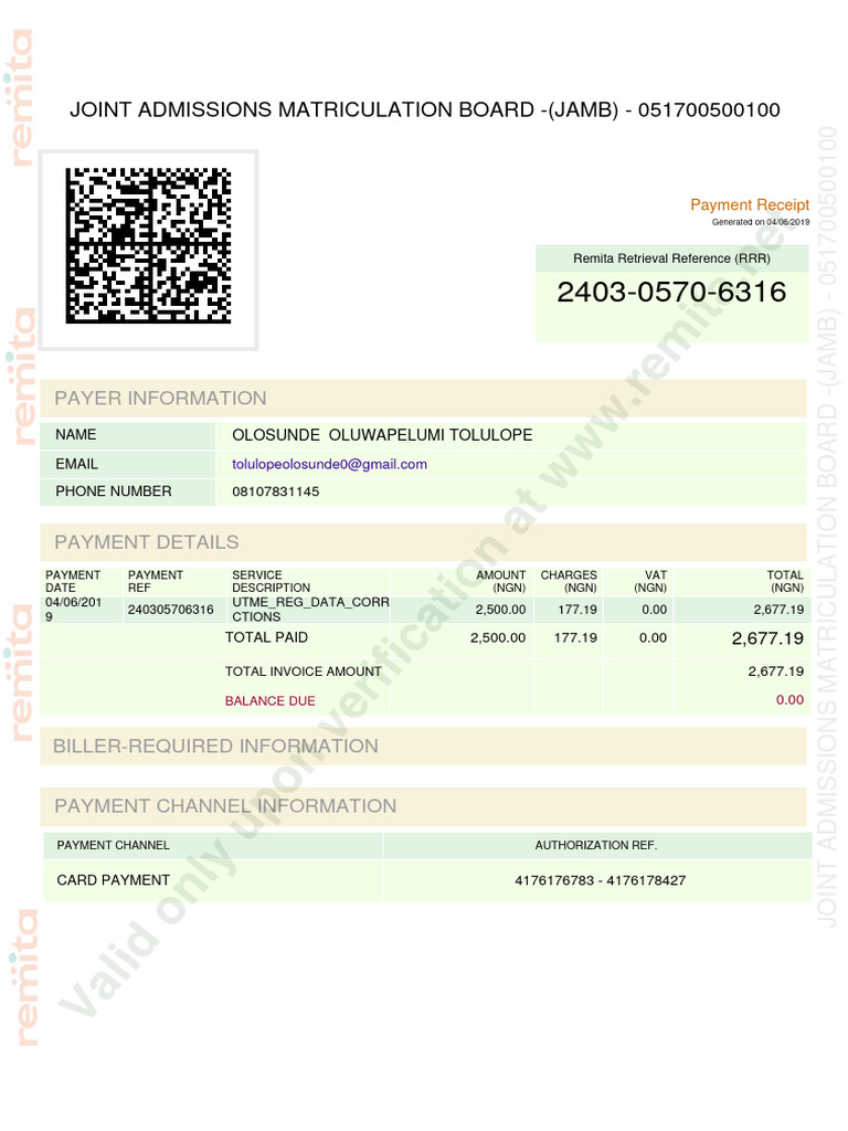 Reciept 240305706316 | PDF