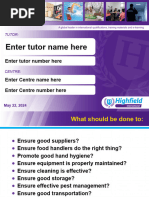 Food Indemnity Form for Hotel Guests | PDF