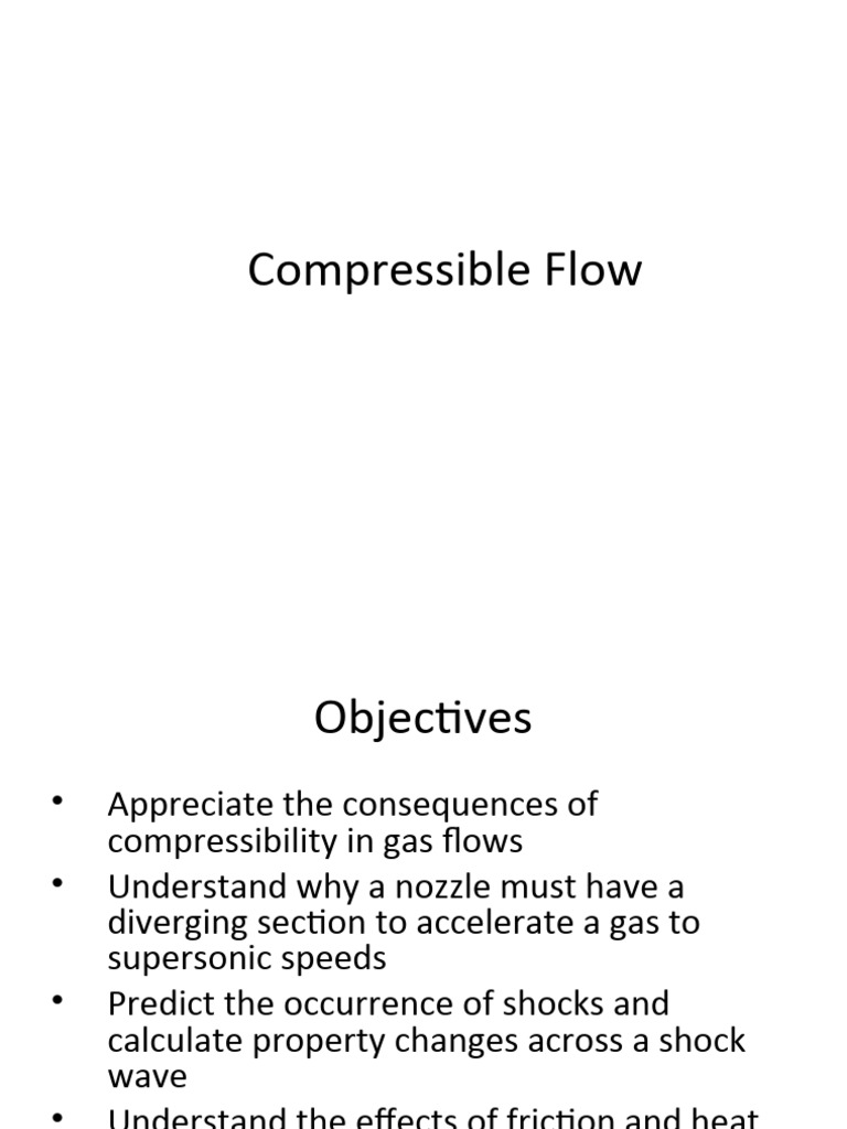 Compressible Flow | Download Free PDF | Shock Wave | Fluid Dynamics