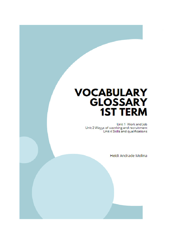 Unit 1 Work and Job | PDF | Business