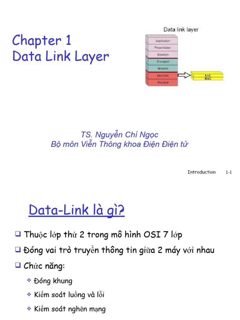 Chapter1 - Data Link Layer | PDF