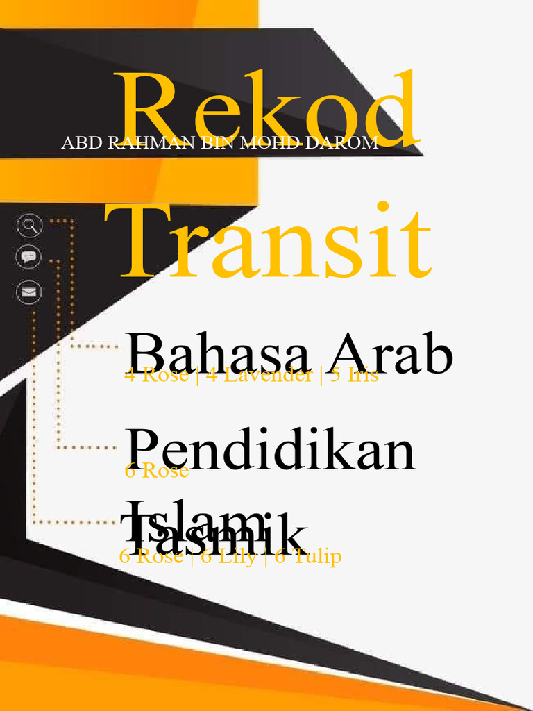 Muka Depan Rekod Transit Rahman | PDF