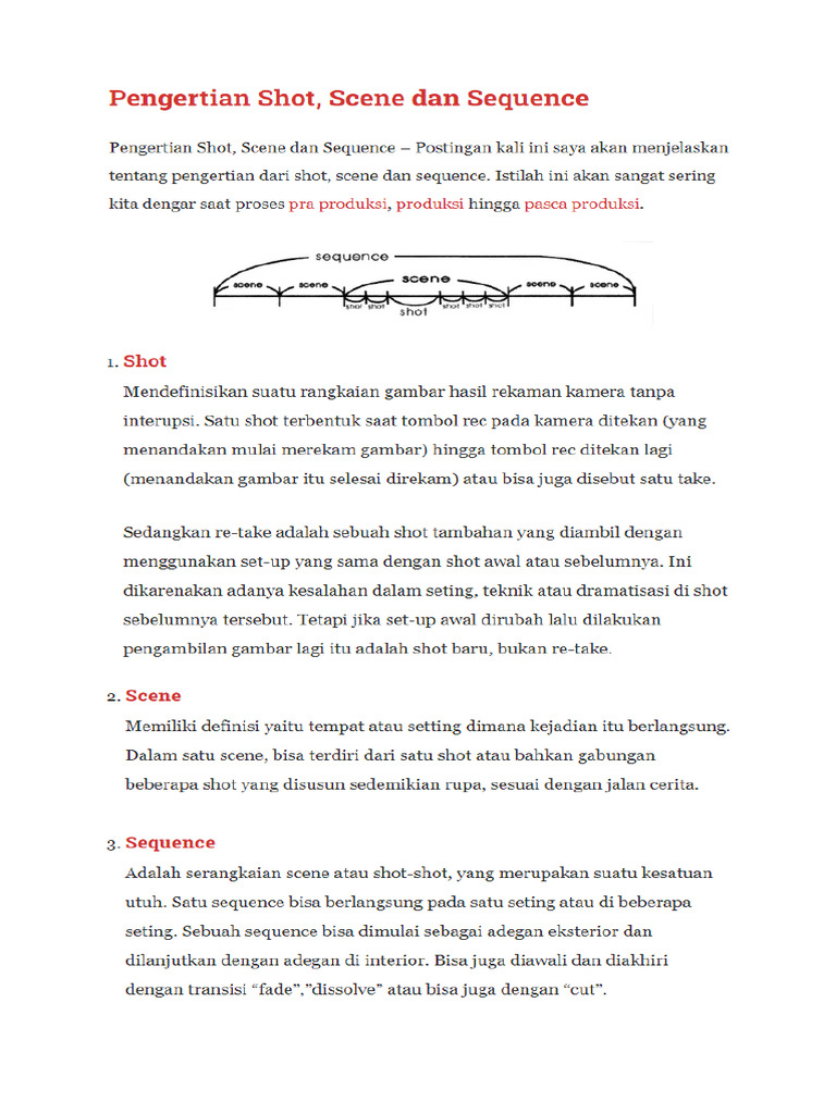 Shot Scene Sequence | PDF