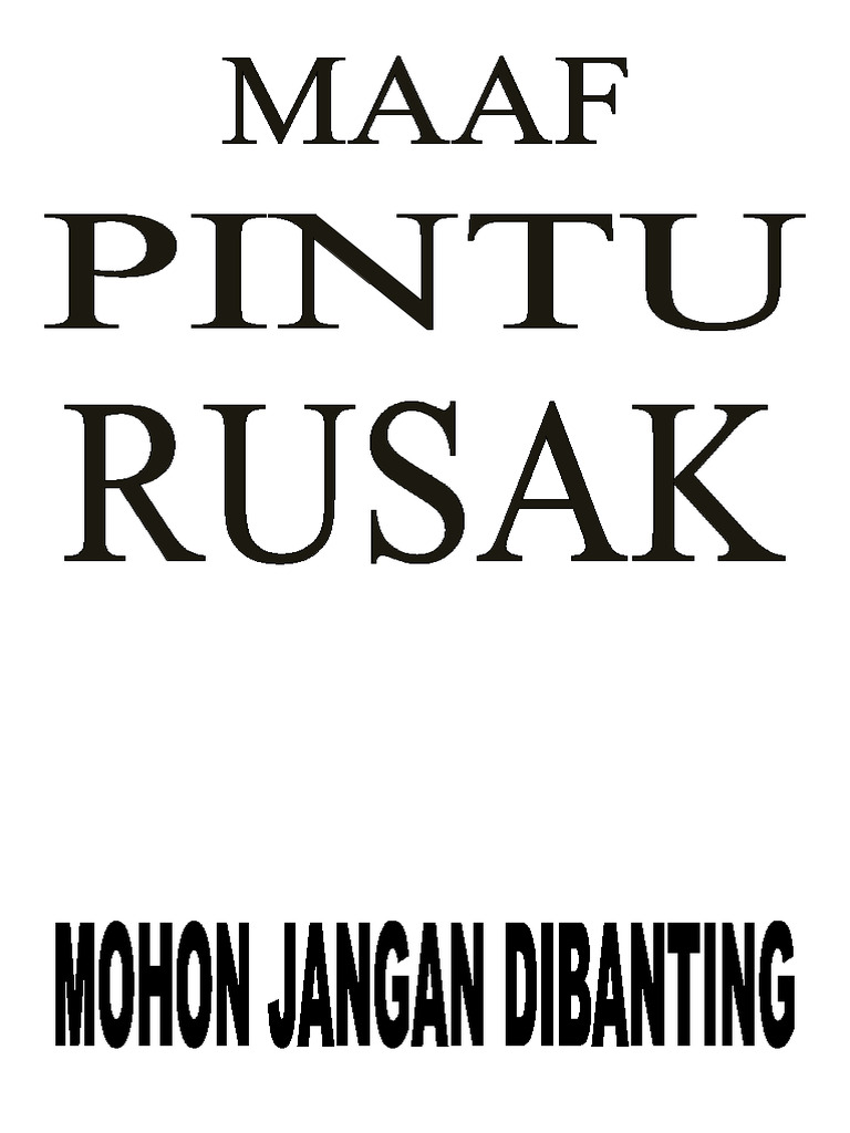 Pintu Rusak | PDF