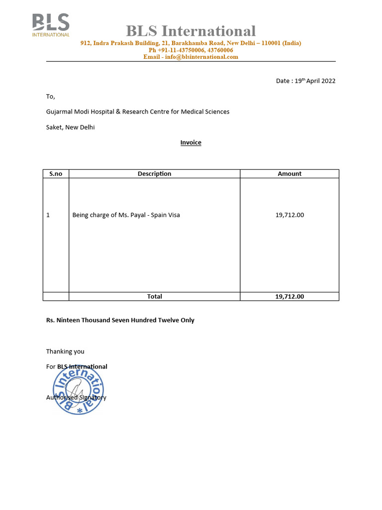 BLS International | PDF