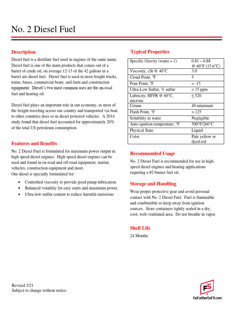 No. 2 Diesel Fuel | Download Free PDF | Diesel Fuel | Fuel Oil