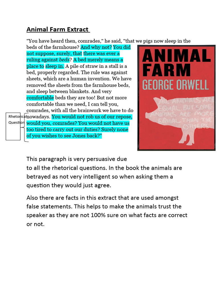 Animal Farm Extract | PDF