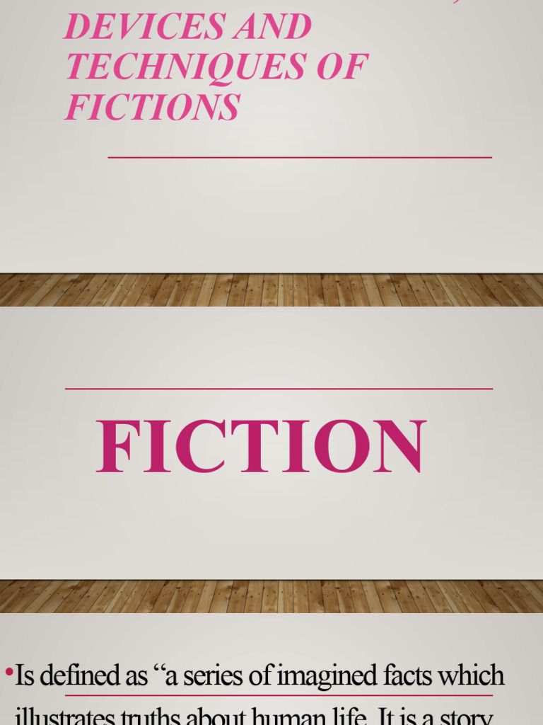Fiction Techniques and Elements Guide | PDF | Plot (Narrative) | Narration