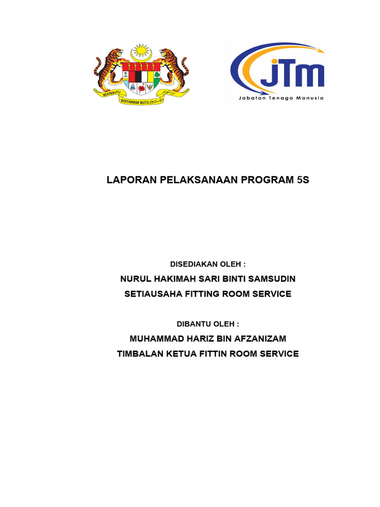 LAPORAN PELAKSANAAN PROGRAM 5S | PDF