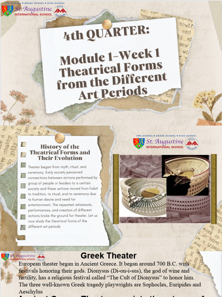 4th Quarter Module 1 Week 1 | PDF | Theatre | Tragedy