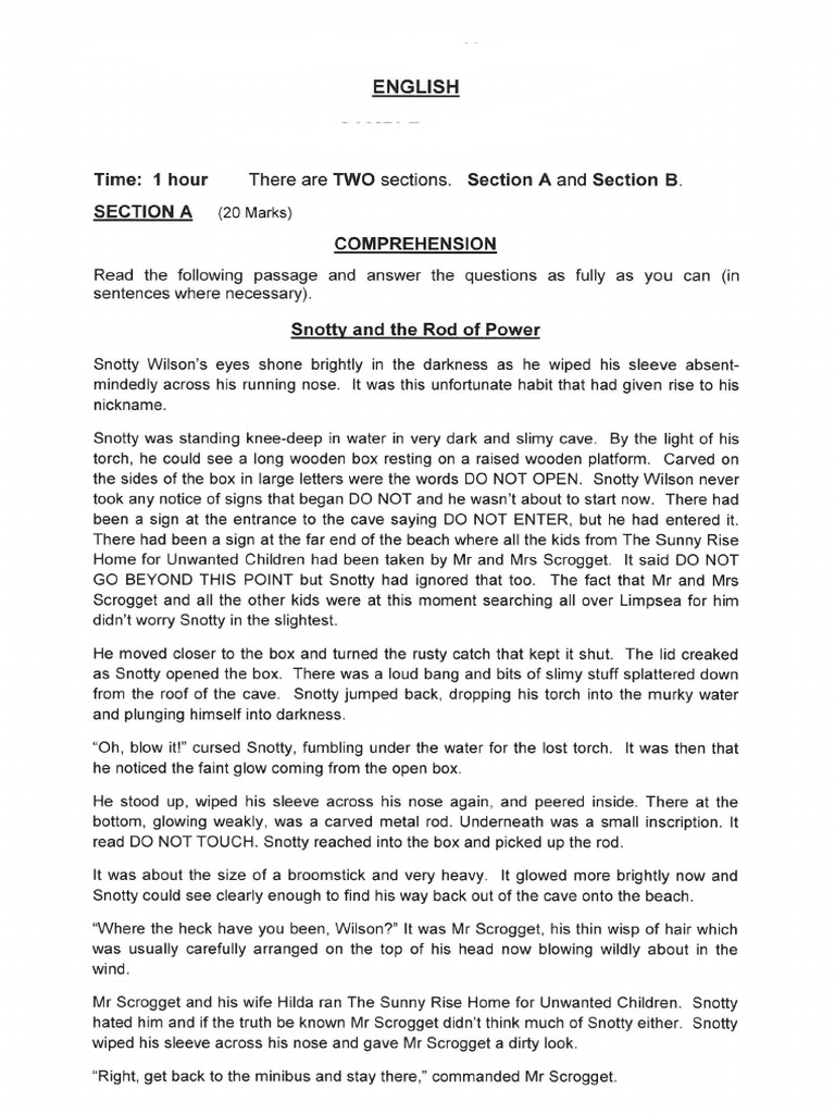 7 English Writing Paper | PDF