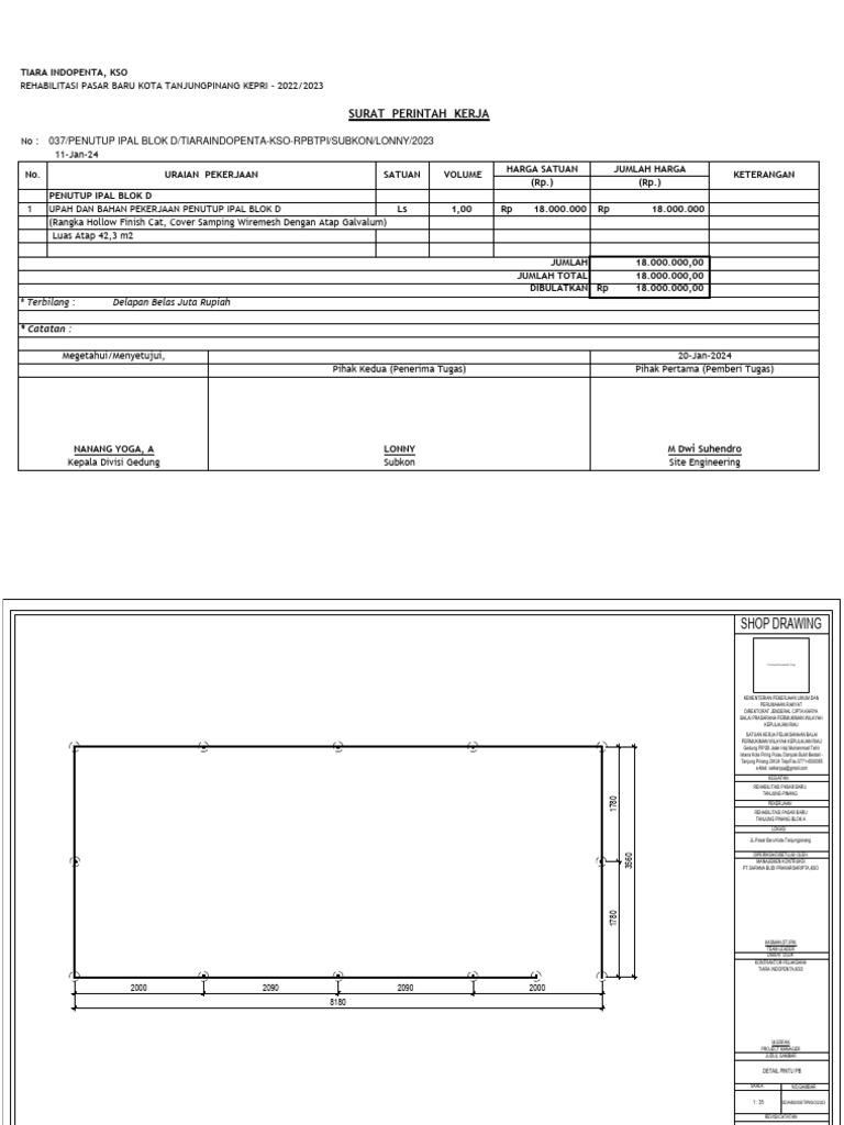 SPK037 - Penutu Ipal Blok D - Lonny | PDF