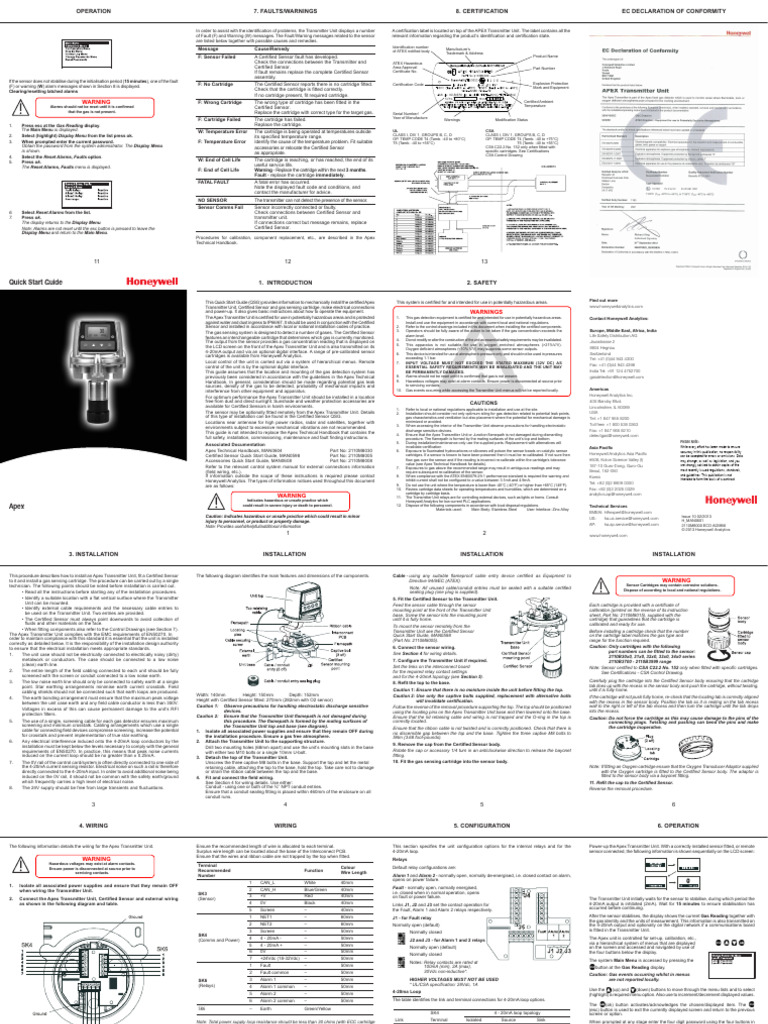 Apex Manual | PDF | Equipment | Safety